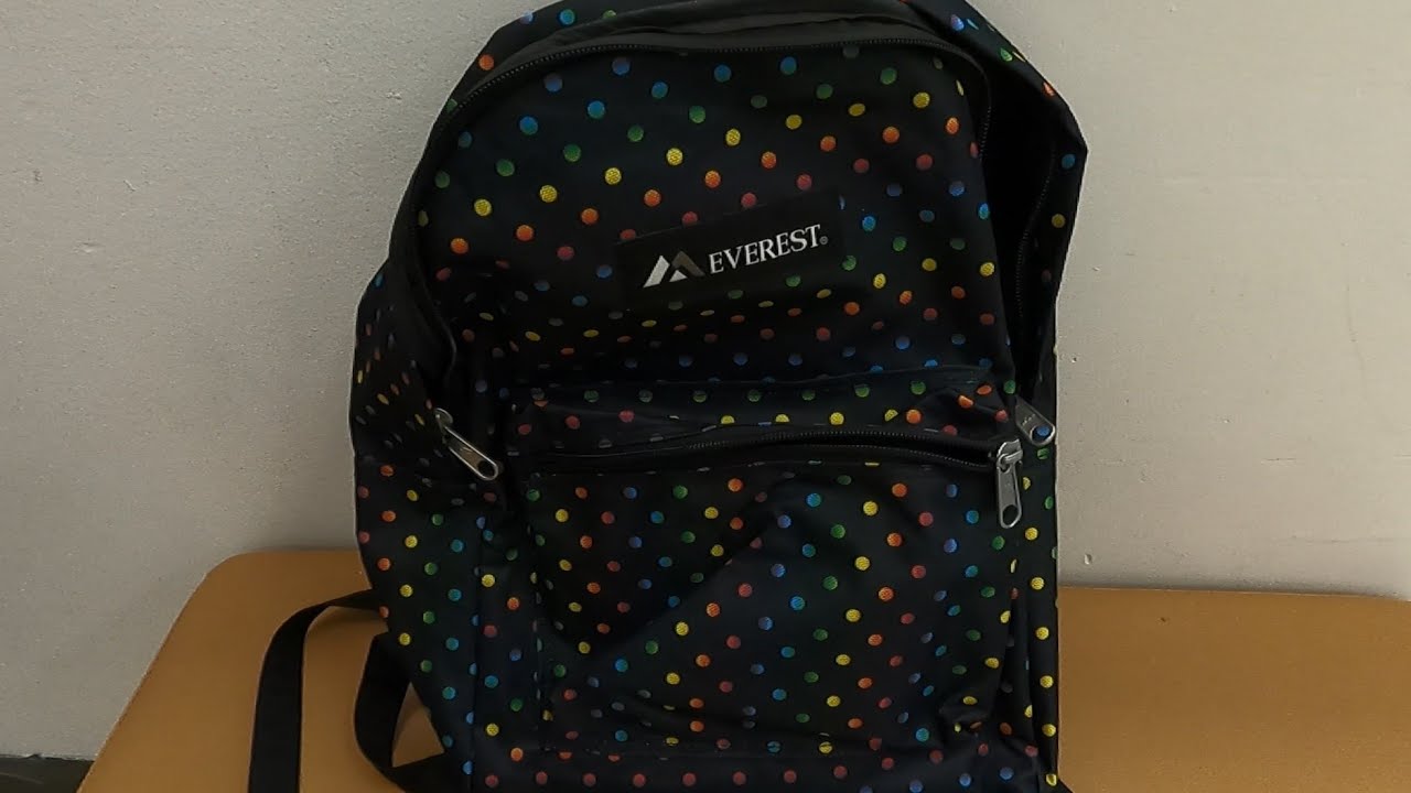 EVEREST COLOR MINI DOTS STANDARD BACKPACK CLOSER LOOK EVEREST BACKPACKS REVIEW REVIEWS SHOPPING ...