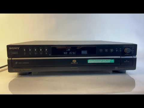 Sony SCD-CE595 5 Disc CD Super Audio SACD Carousel Changer Player - Audiophile - YouTube