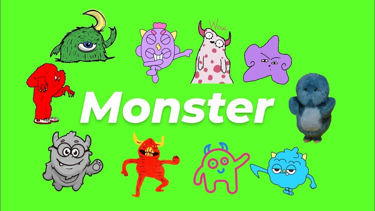 Animated Monster GIF Green Screen Pack (Free Download) - YouTube