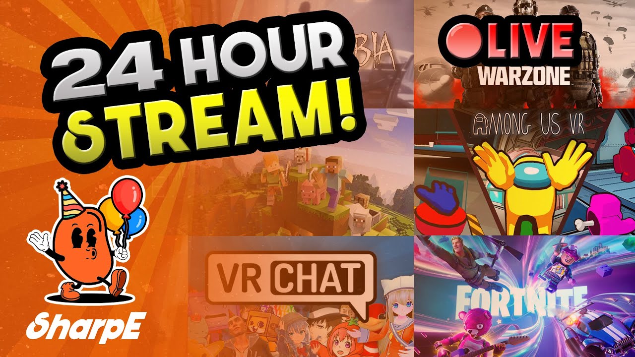 🔴STREAMING FOR 24 HOURS!🔴NOT ENDING STREAM TILL WE PLAY ALL THE GAMES!🔴 ...