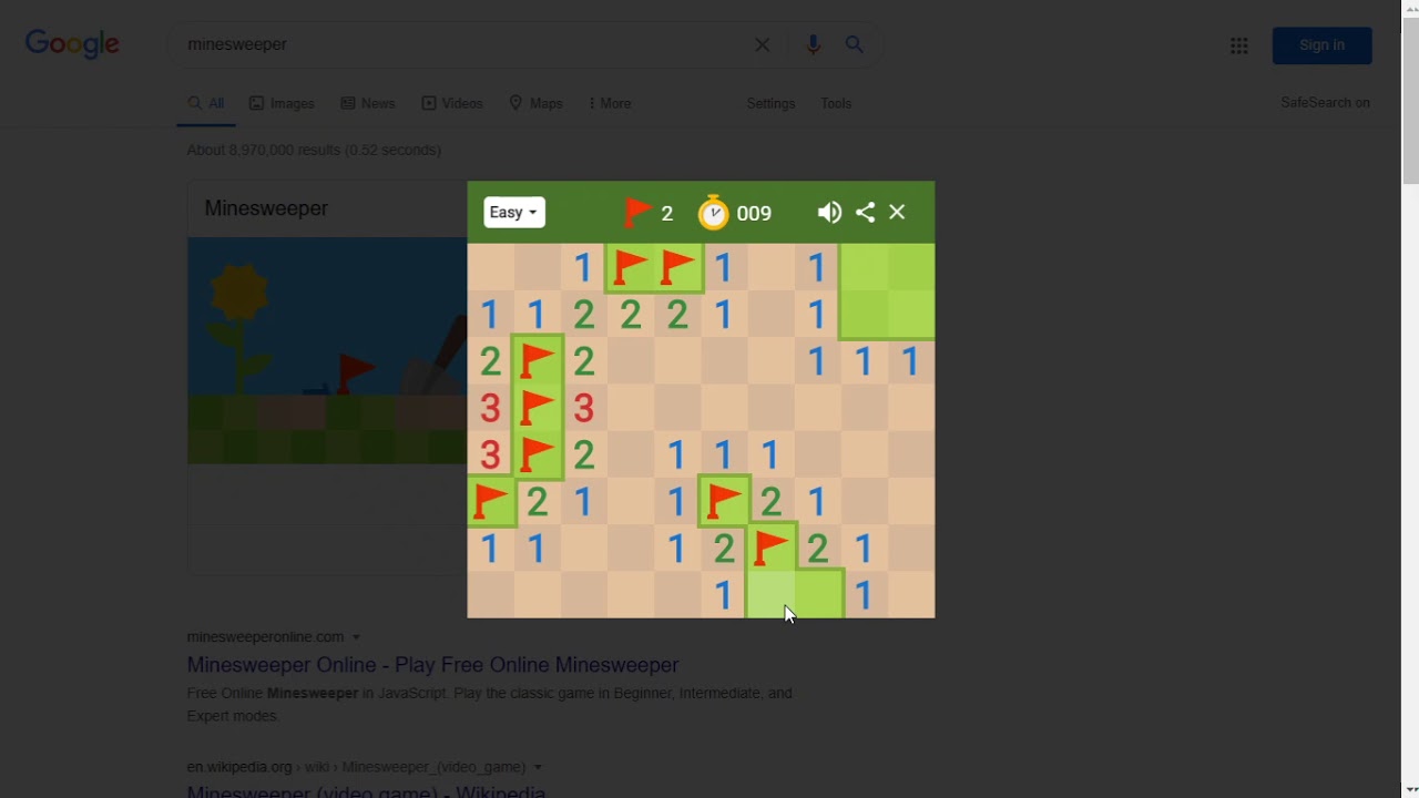 I Beat Google Minesweeper (Easy) in 11 Seconds (Personal Best) - YouTube