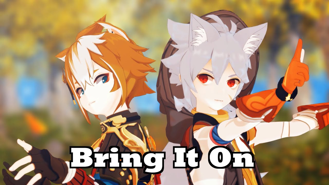 [Genshin Impact MMD原神] Bring It On/劣等上等 [Razor & Gorou] - YouTube