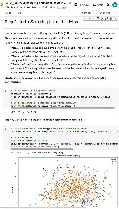 NearMiss Undersampling for Imbalanced Datasets | Machine Learning #Shorts - YouTube
