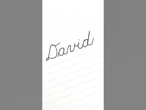 How To Write "David" In Basic Cursive | Dikit Dikit - YouTube