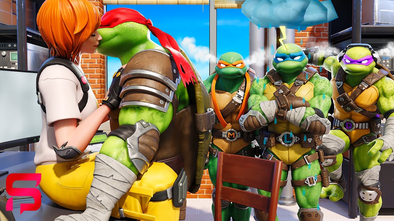 April's KISS CHEATS on the TEENAGE MUTANT NINJA TURTLES.. Fortnite TMNT ...