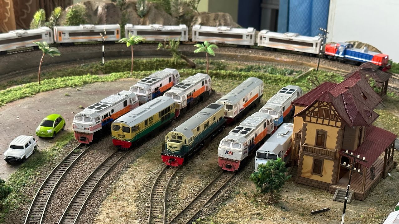 Drama kereta api Jadul BB 304 langsiran hingga adu cepat dengan ...