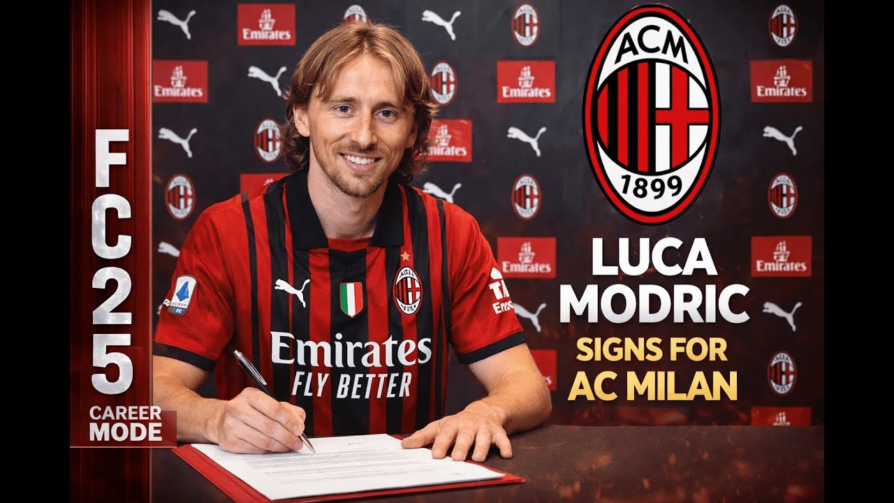 Perpanjang kontrak Luca Modric | FC 25 AC Milan Career Mode #4 - YouTube