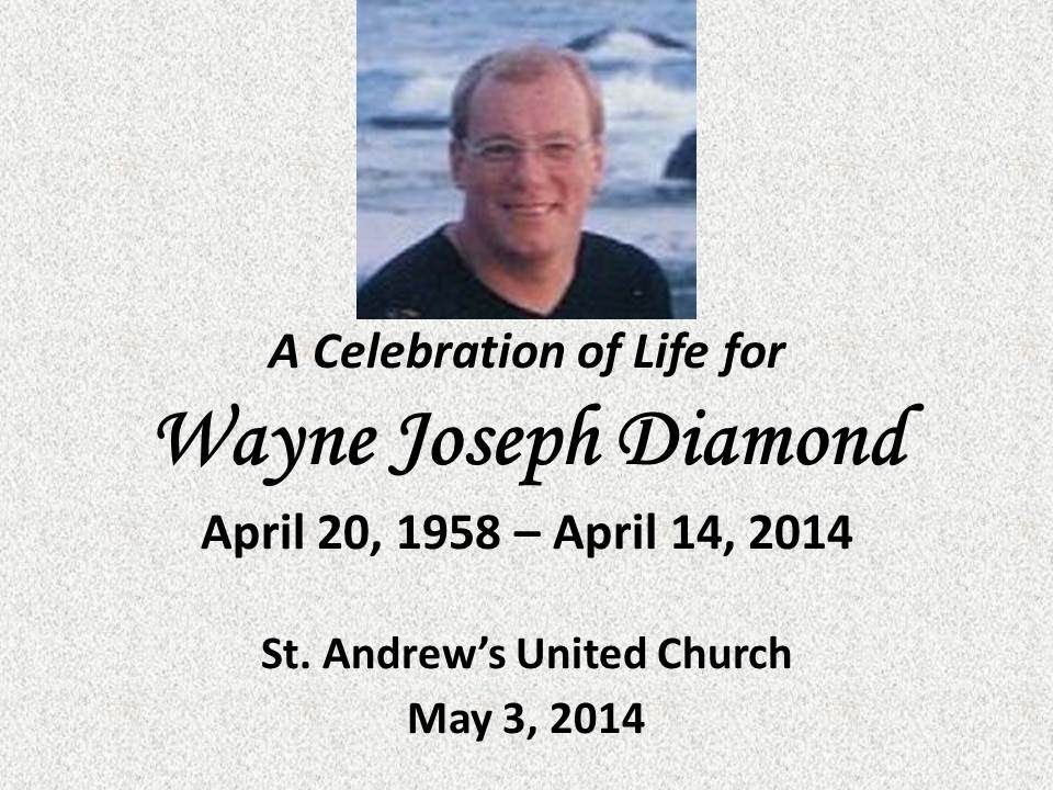 Wayne Diamond memorial service May 3 2014 - YouTube