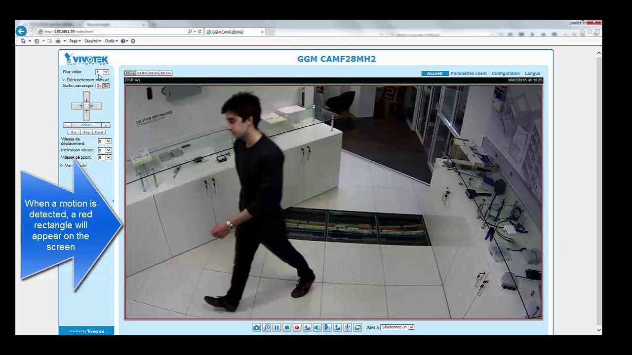 How to configure a motion detection on a Gigamedia NVR ? - YouTube