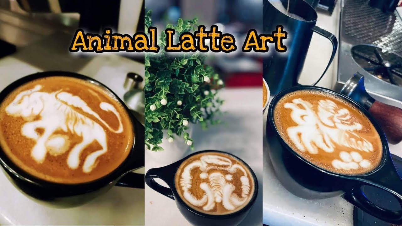 Animal latte art | BaristaJhay - YouTube