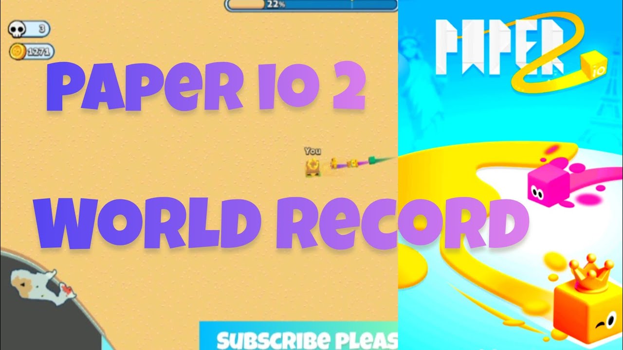 #paperio2 world record - YouTube
