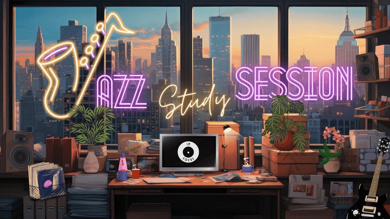 🎷 1 Hour of Relaxing Jazz Lo-fi for Study & Focus | 2 Pomodoro Timers ...