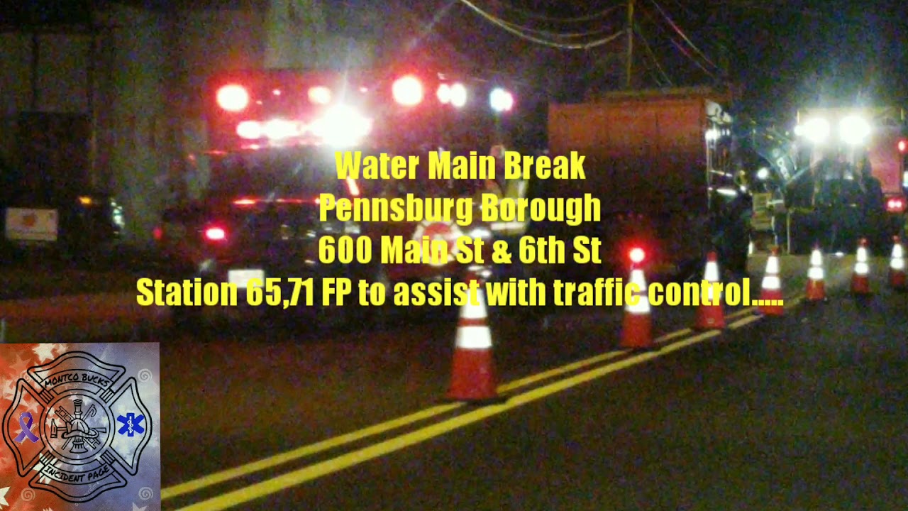 Water Main Break [Pennsburg Borough] - YouTube
