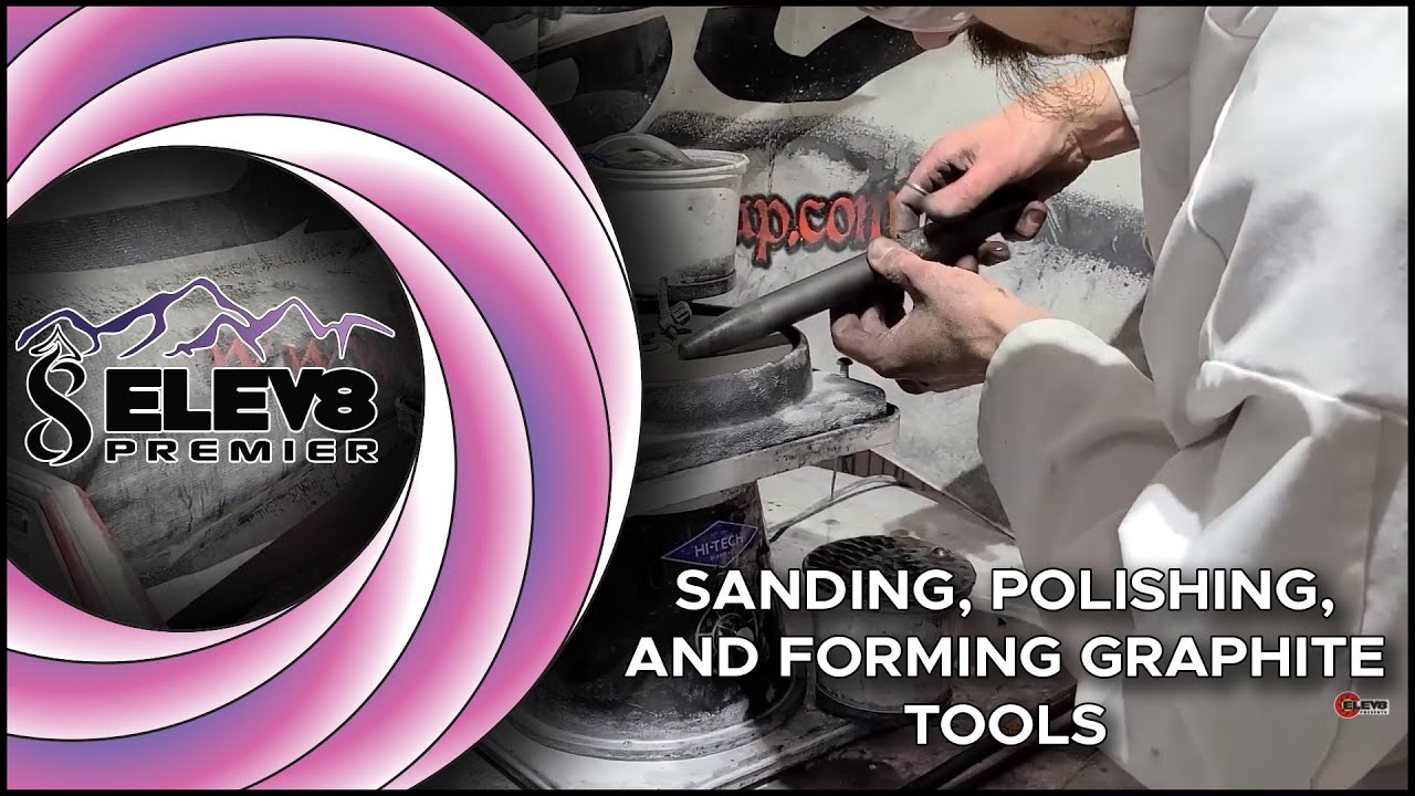 Sanding, Polishing and Forming Graphite glass tools - YouTube