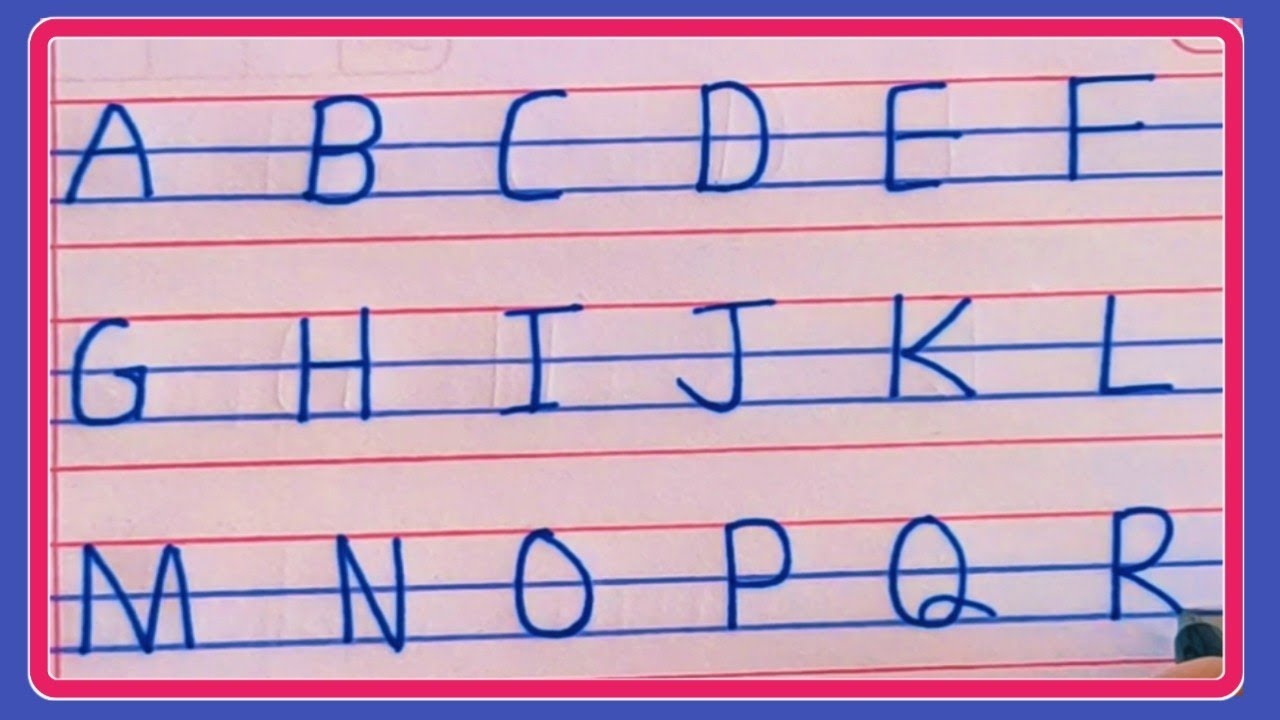 How to write Alfabets/ Capital Letters/How to introduce Capital Letters ...