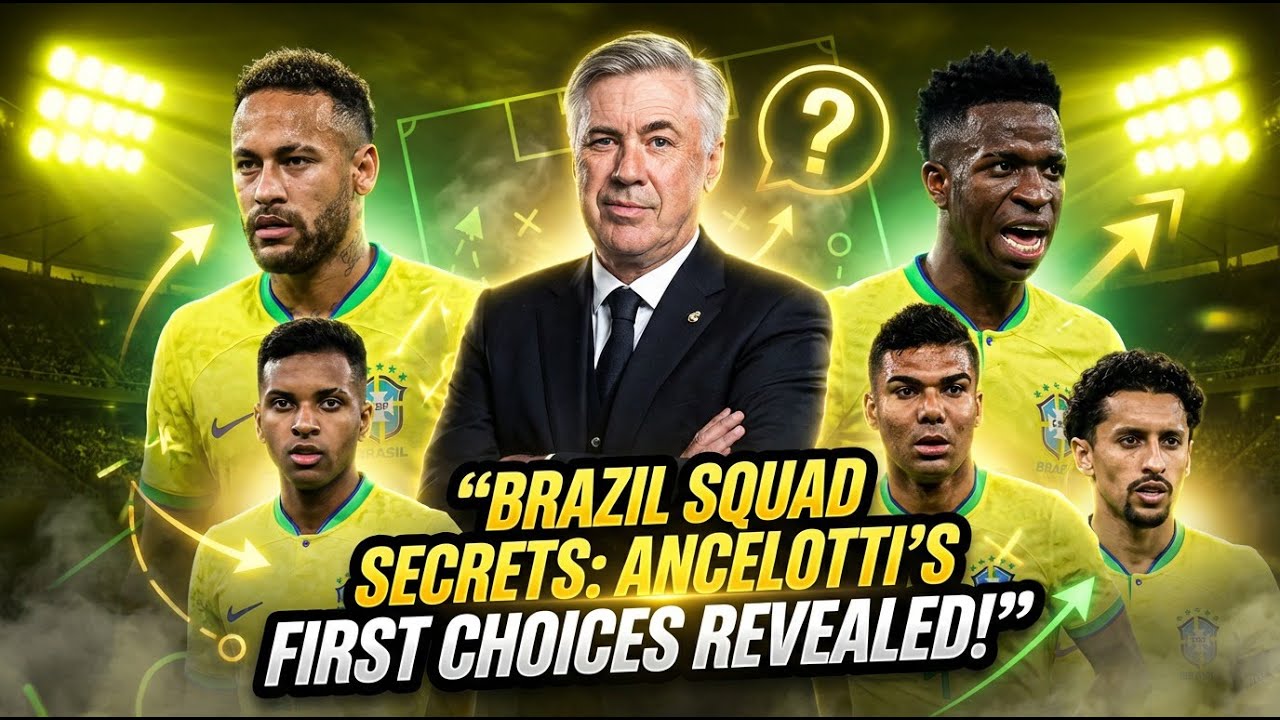 Brazil Squad Secrets: Ancelotti’s First Choices Revealed! Brazil Squad ...