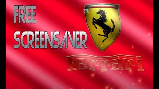 FREE screensaver ferrari flag , ANIMATED WALLPAPER, 4K ,long video  #Wallpaper Engine