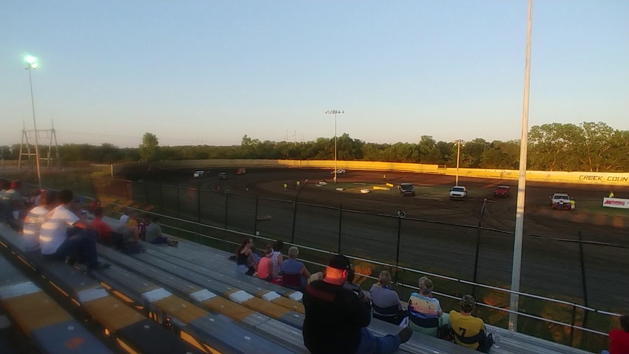Creek County Speedway 7/20/2019 Modified Heat 2 - YouTube