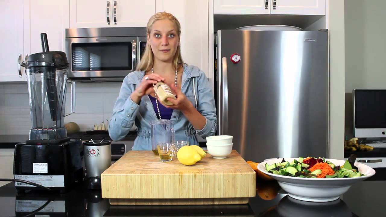 Honey Mustard Salad - Raw Food Recipe - 'Just Raw' Recipe Video - YouTube