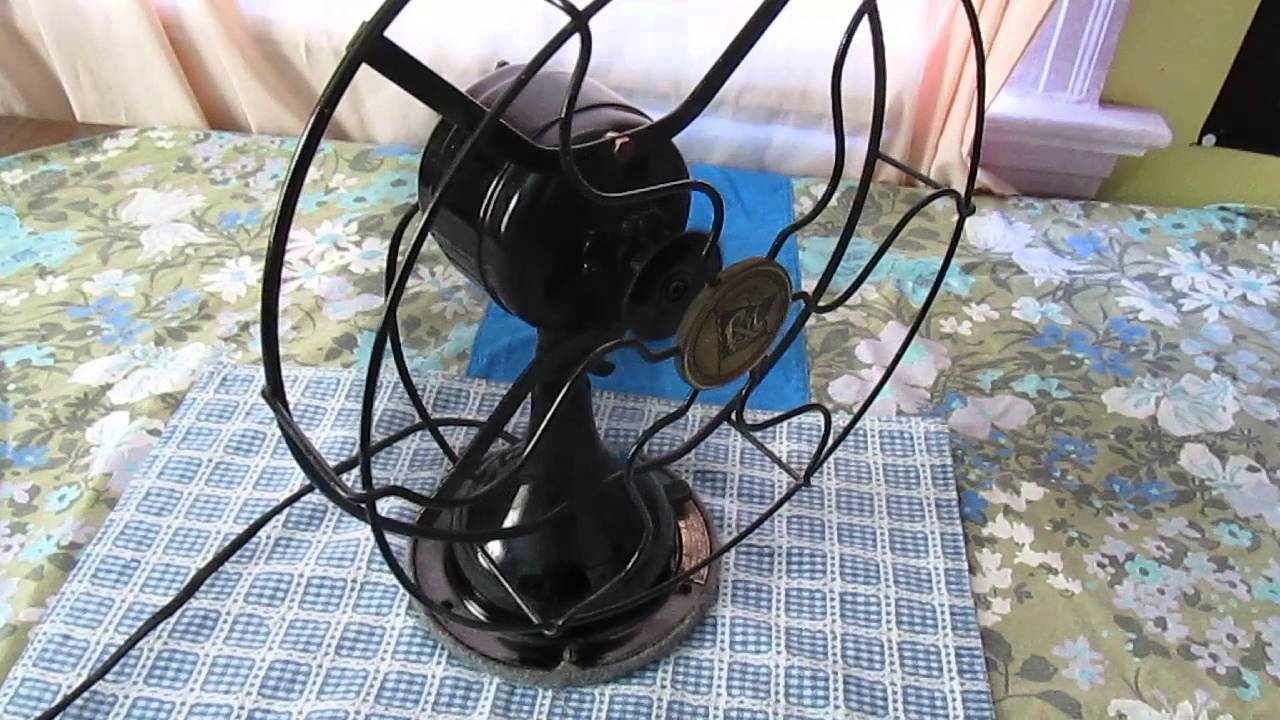 1935 10 inch R & M vintage electric fan - YouTube