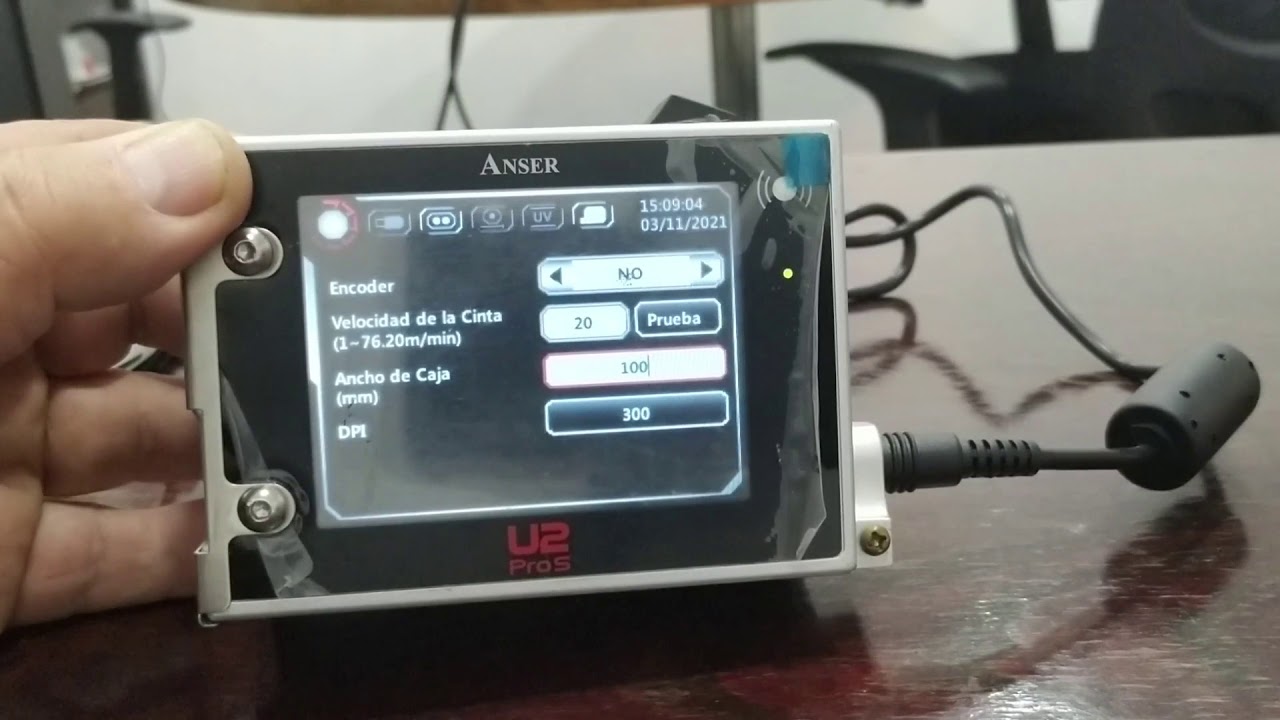 Anser U2 Pro S - Ajuste velocidad de línea - YouTube