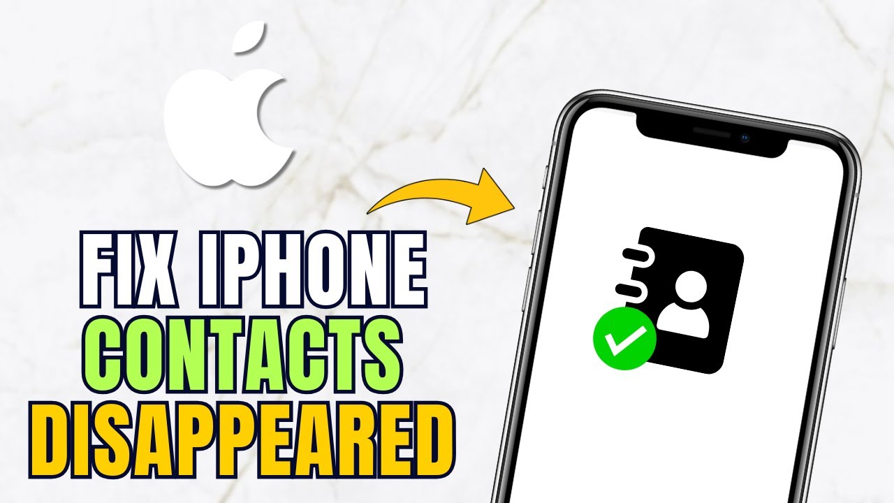 How To Fix iPhone Contacts Disappeared - YouTube
