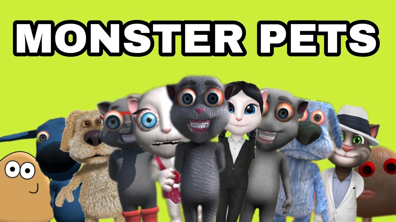 All Monster Pets | Talking Juan Maria Pablo Joe Tom Peu RTX Angela Pou ...