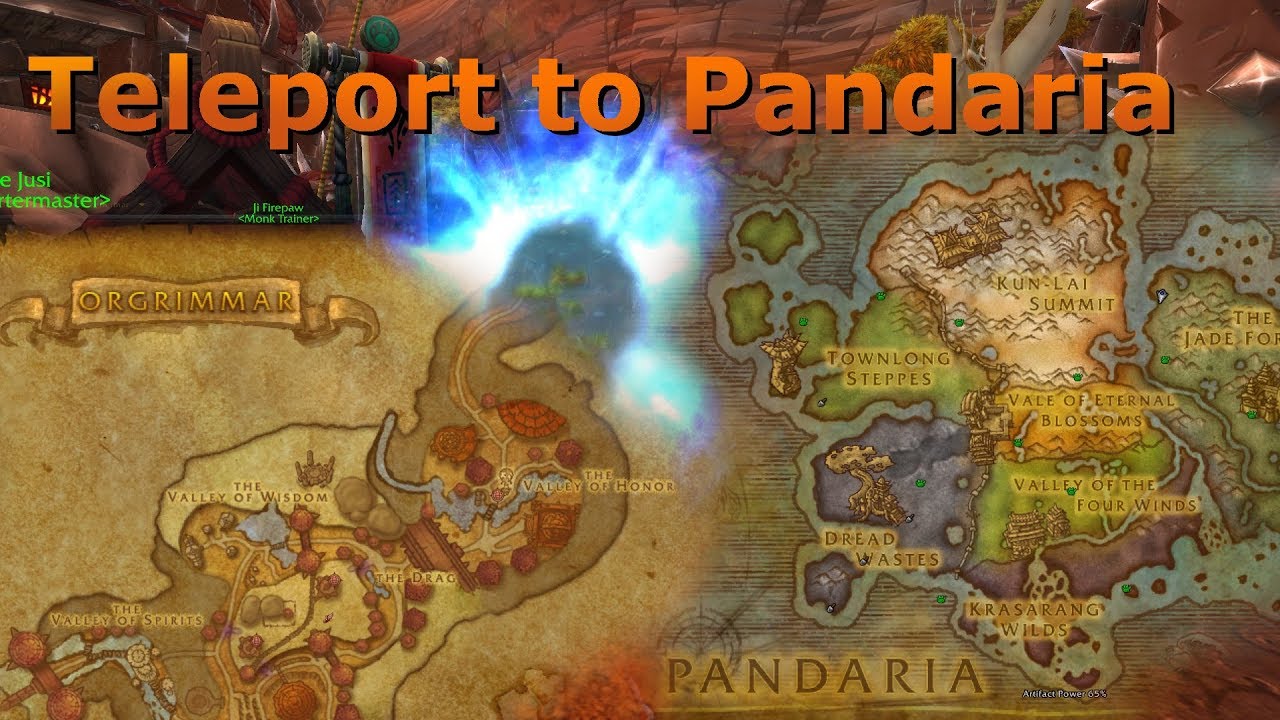 Teleport: Orgrimmar To Pandaria | World of Warcraft - YouTube
