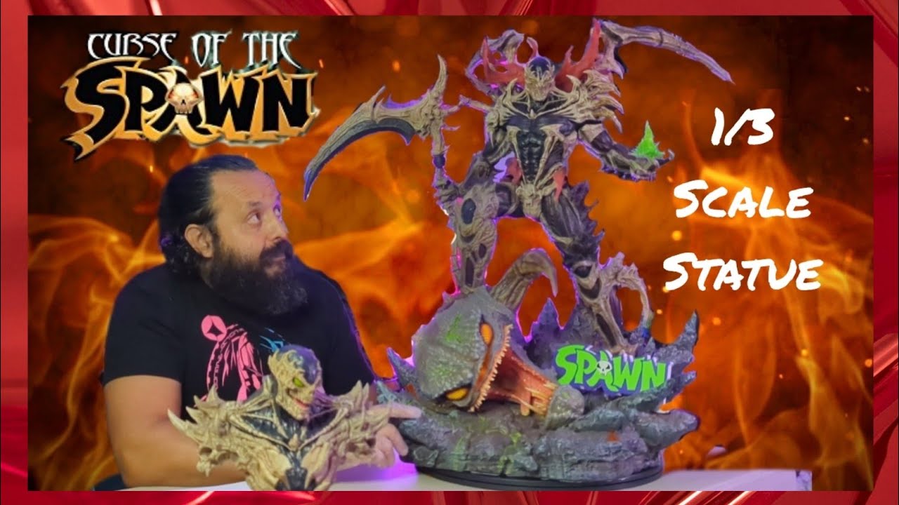 THE CURSE OF THE SPAWN CUSTOM STATUE - 1/3rd scale unboxing **RARE ...
