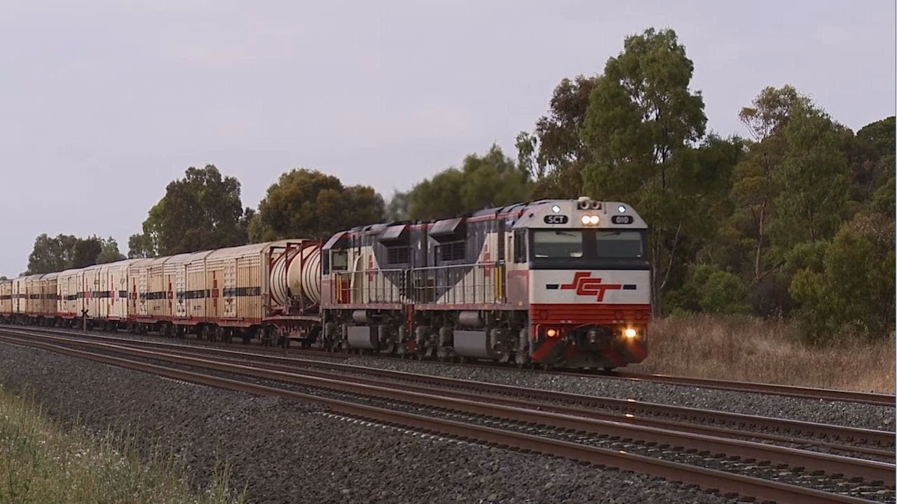 Long SCT Freight Train in Country Victoria - PoathTV Australian ...