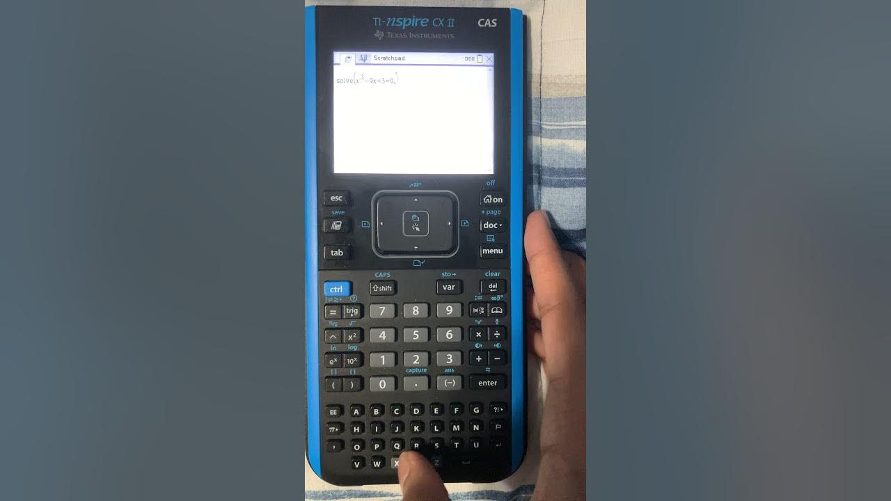 How To Solve Algebra On the TI-Nspire CAS - YouTube