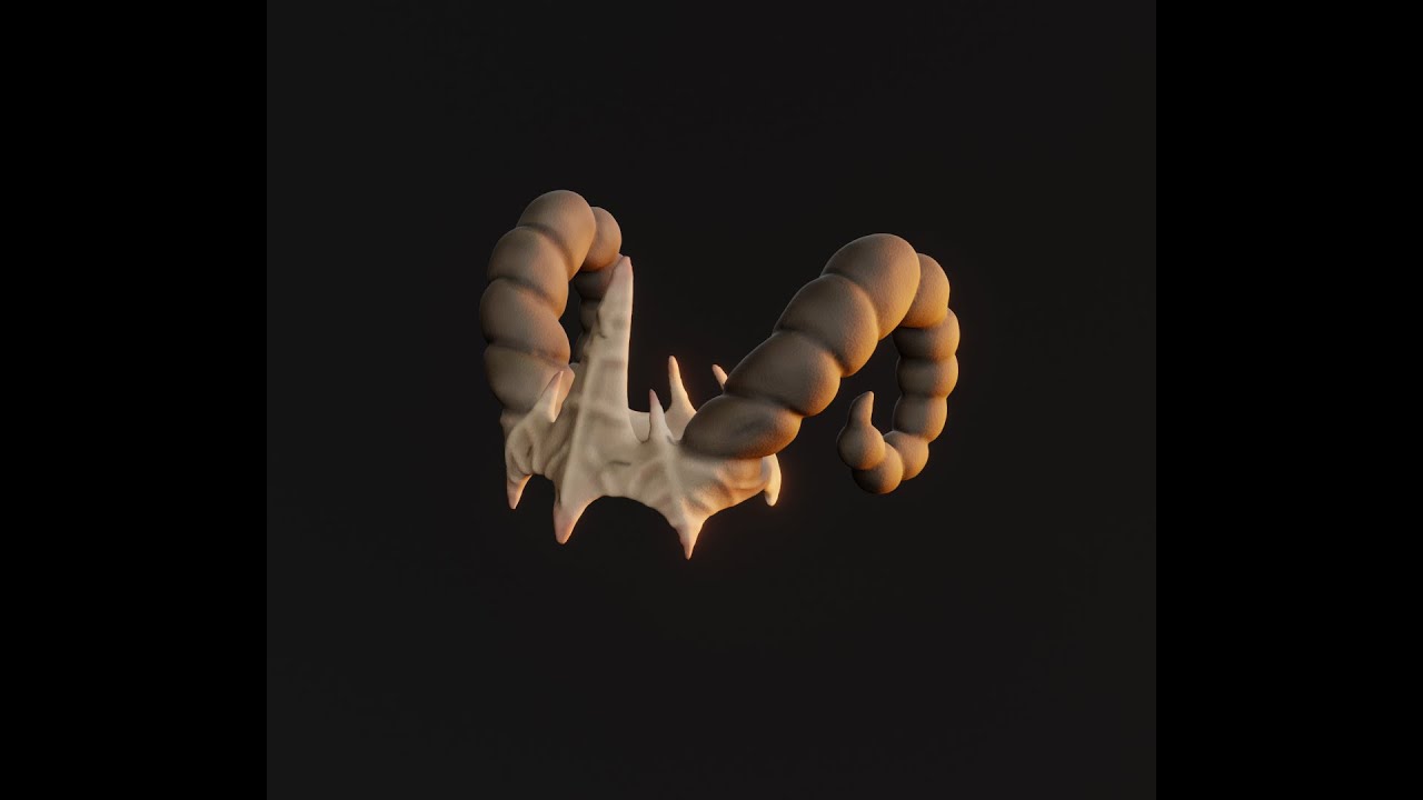 Shaman crown (Blender 3D model) - YouTube