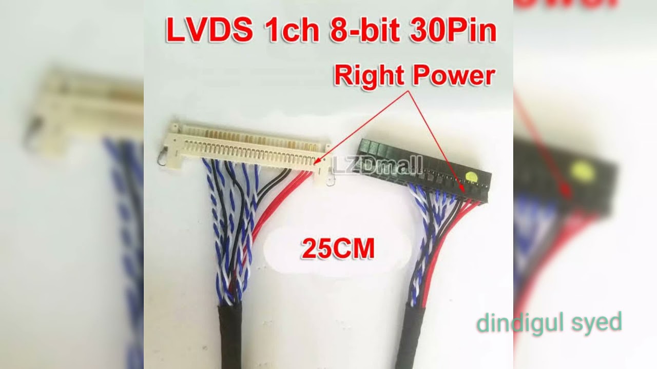 LED TV LVDS CABLE DIFFERENCE - YouTube