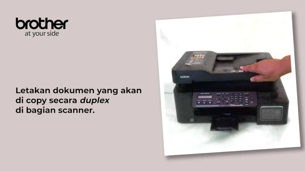 Tutorial Duplex A4 Manual Printer Brother - YouTube