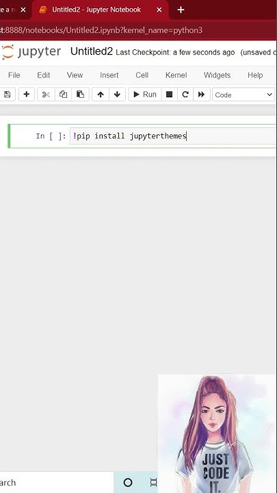 How to change the theme of Jupyter Notebook #Shorts #Jupyter #anaconda ...