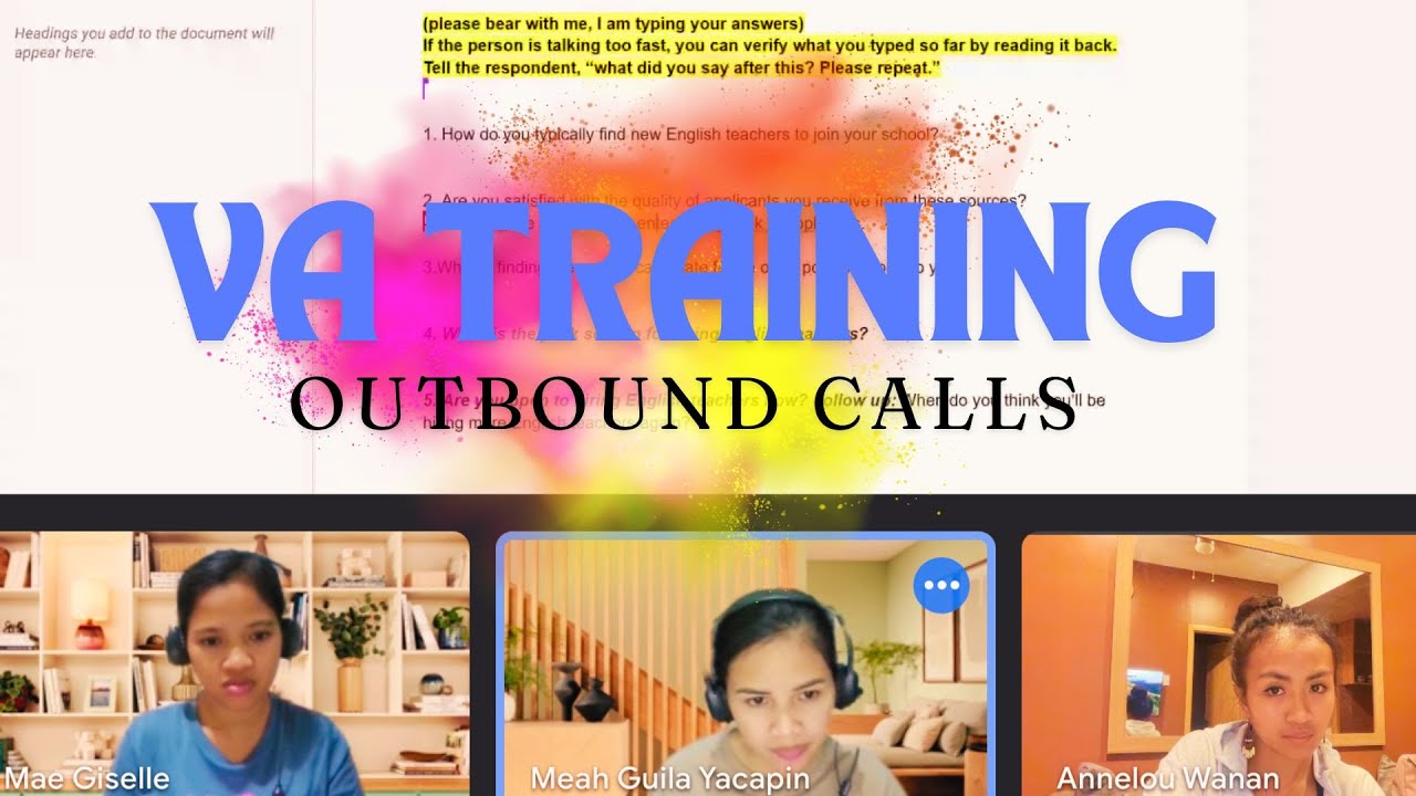 VA Training - Outbound Calls - YouTube