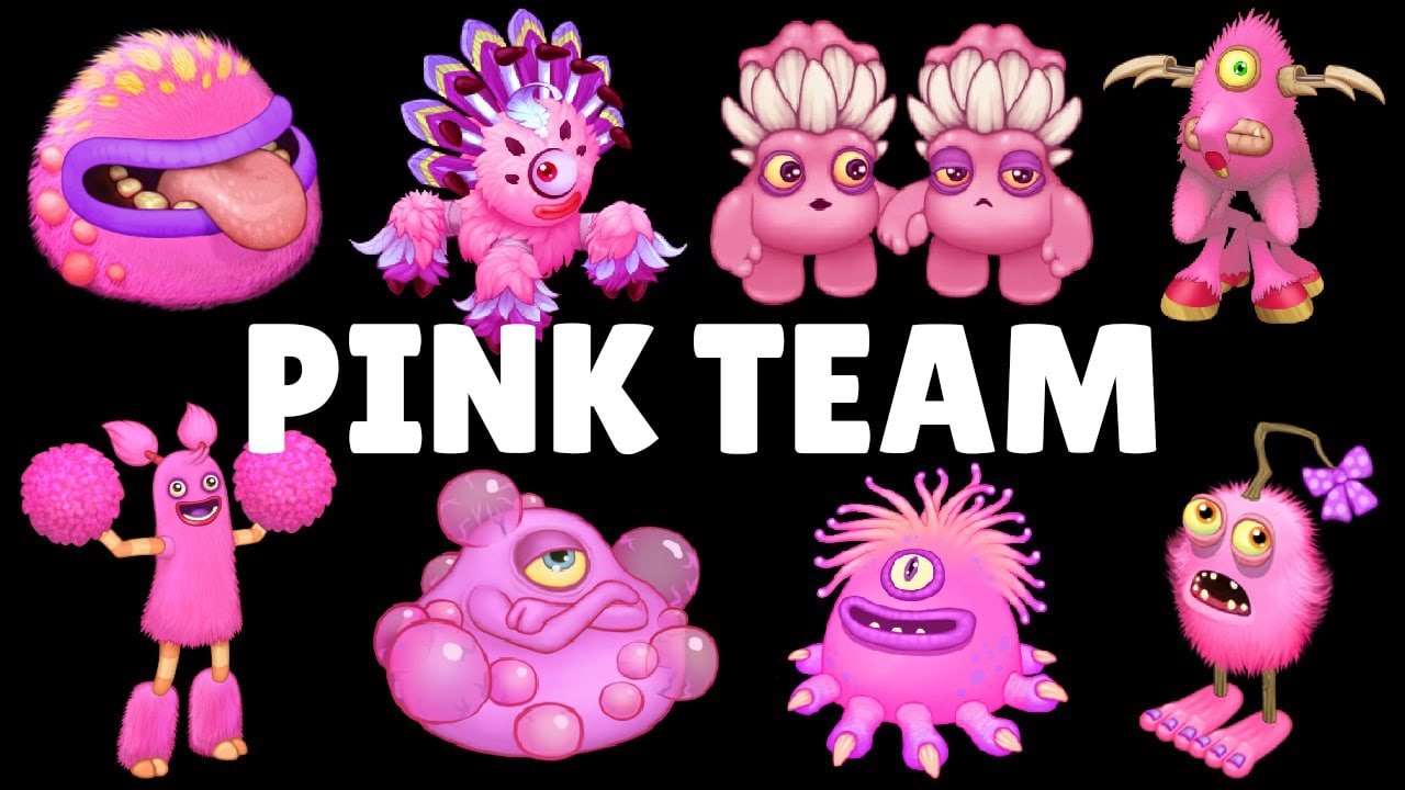 Pink Team Monsters (All Sounds ? Animations) - My Singing Monsters #16 ...