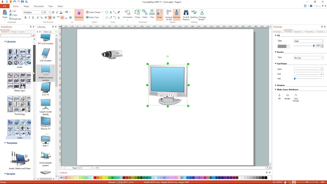 How to Create an Audio, Video, Media Illustration - YouTube