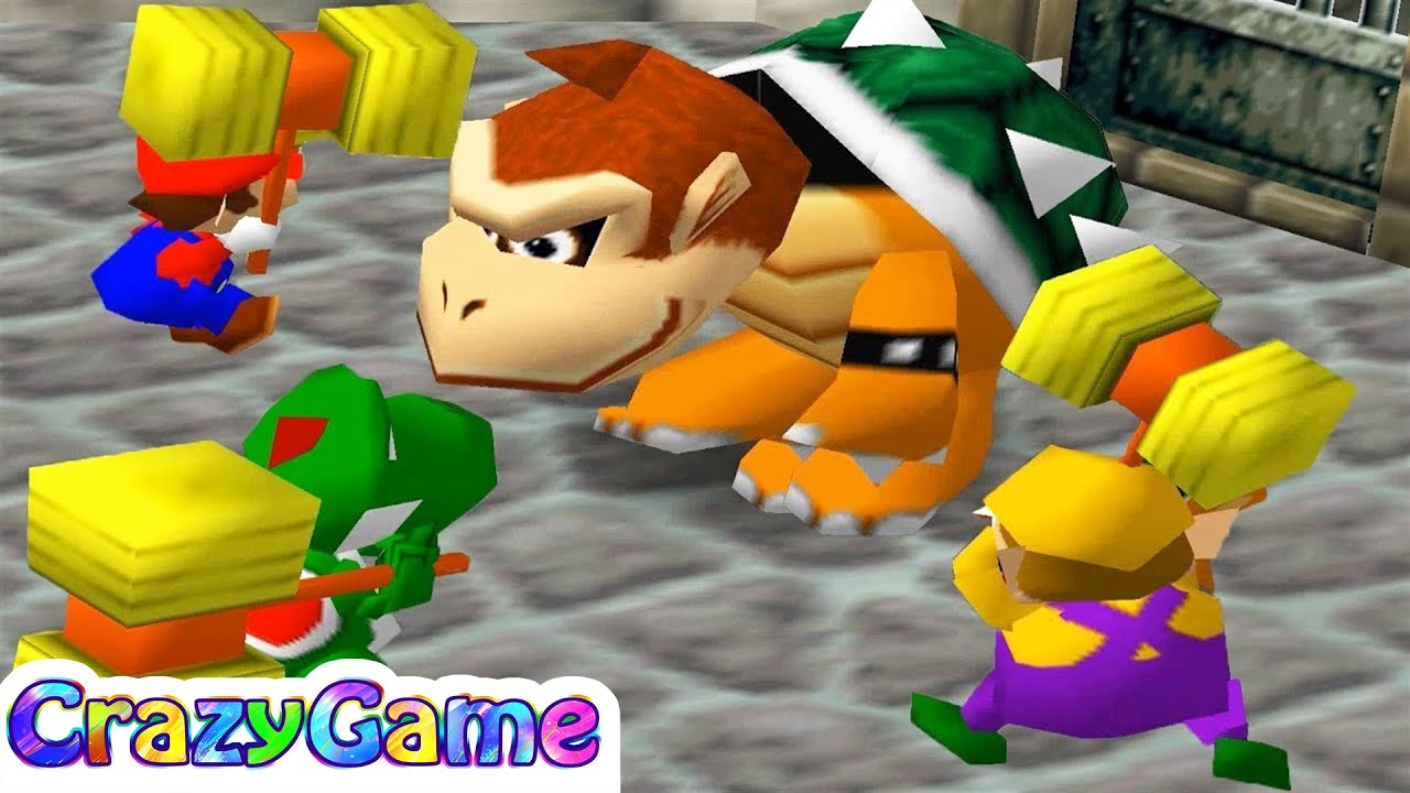 Mario Party - All Funny Minigames Gameplay - YouTube