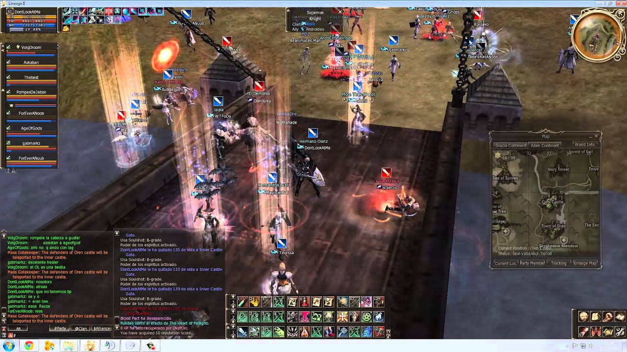 Clan Nova Asedio (Oren) Lineage II FG - YouTube