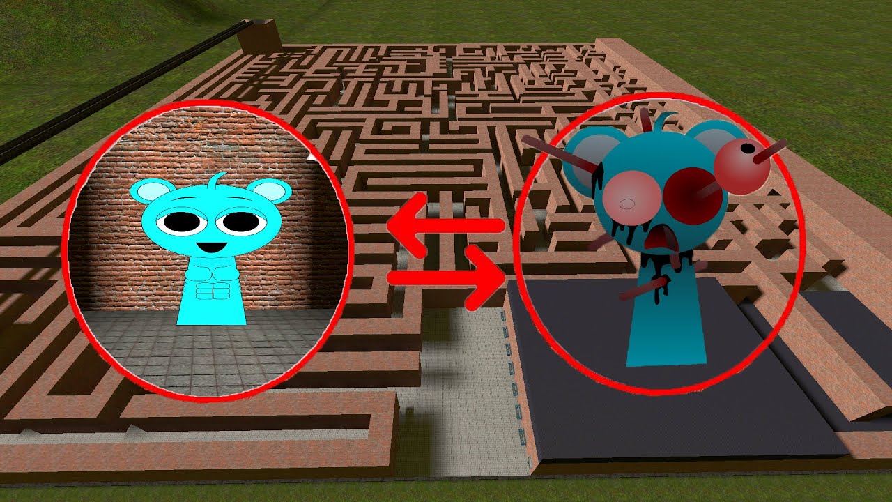 Incredibox Sprunki in New Mod Sky Blue Horror Chase me in Maze | Gmod ...