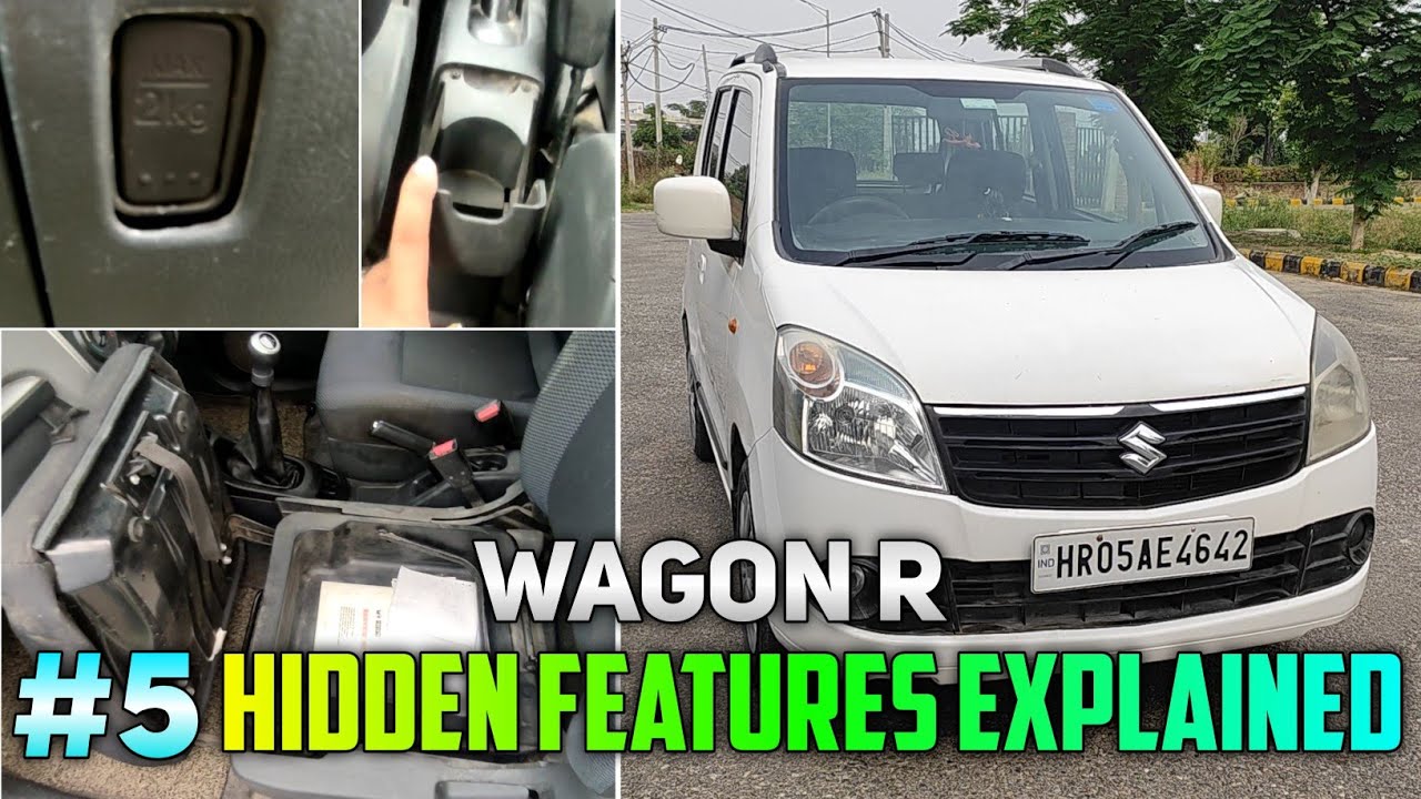 TOP 5 HIDDEN FEATURES ABOUT WAGON R | WAGON R 2012 VXI | EXPLAINED 🔥🔥🔥 ...
