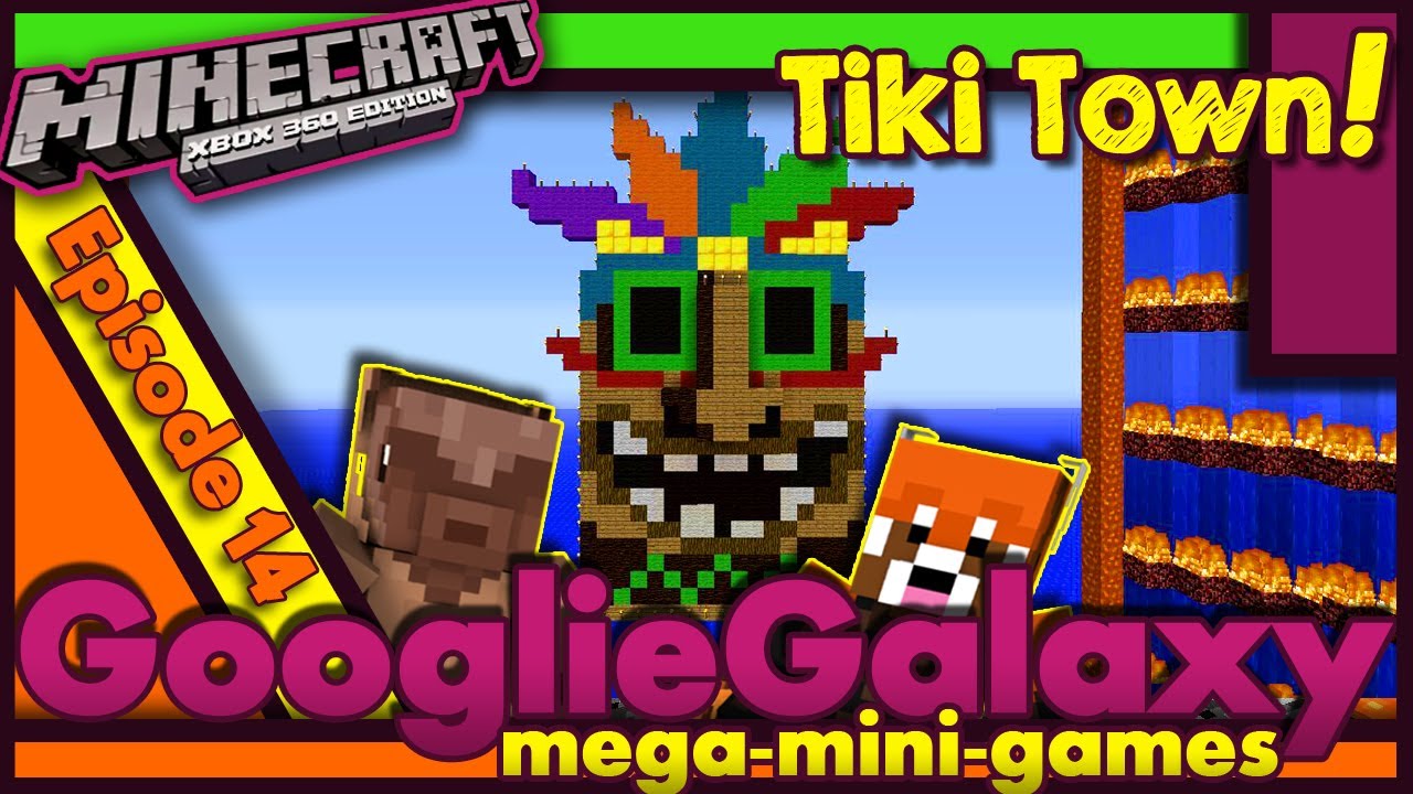 Minecraft Xbox 360 | MINI GAMES Let's Play -Ep.14 TIKI TOWN! - YouTube