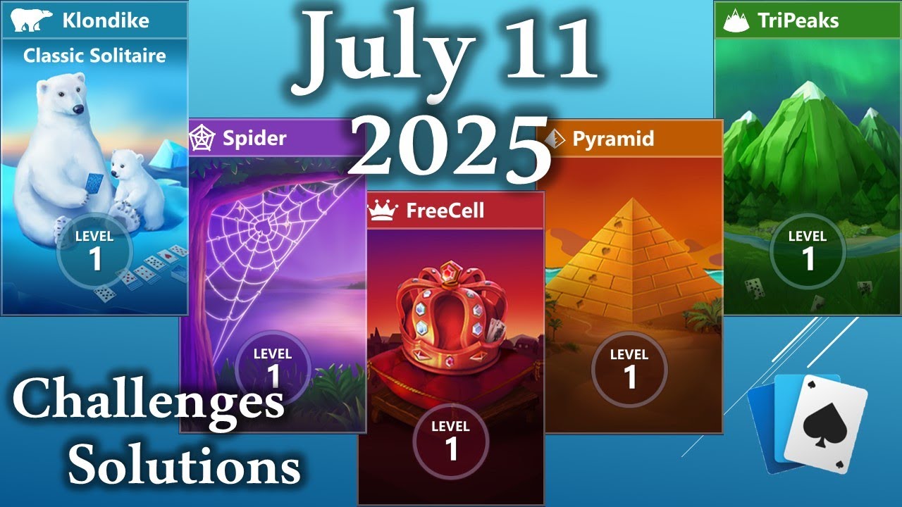 Microsoft Solitaire Collection: July 11, 2025 - YouTube