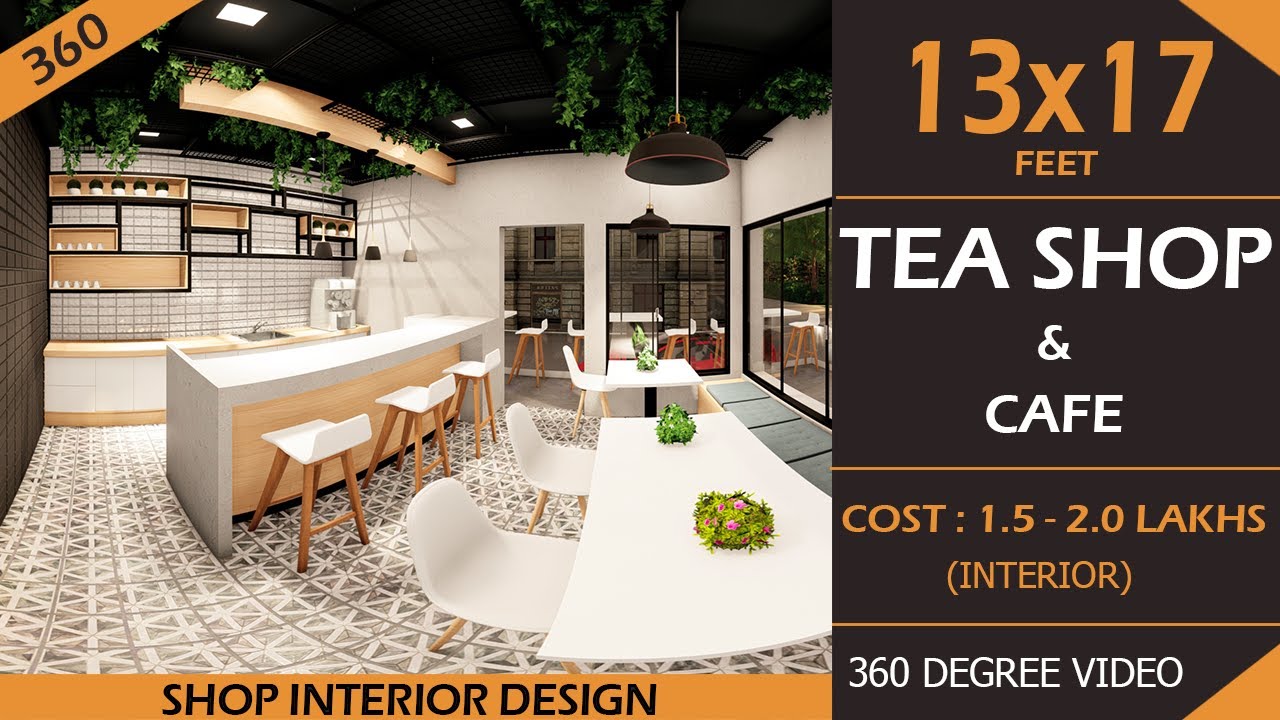 13x17 Tea Shop | Coffee Shop Interior Design Idea | Low Budget Cafe ...