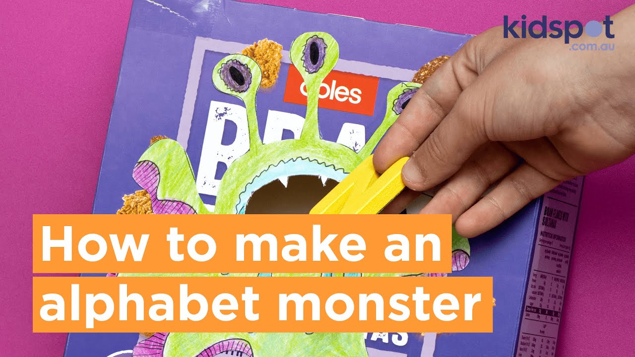 How to make an alphabet monster to help your kids learn their letters ...