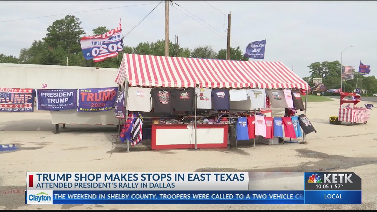 Trump shop makes stop in East Texas - YouTube