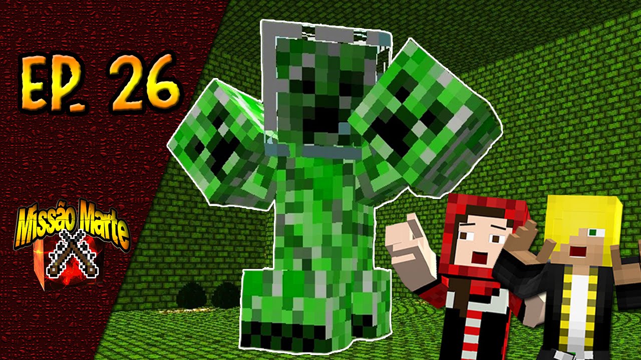 Minecraft Galacticraft [1.6.4] - CREEPER DE TRÊS CABEÇAS - Missão Marte ...