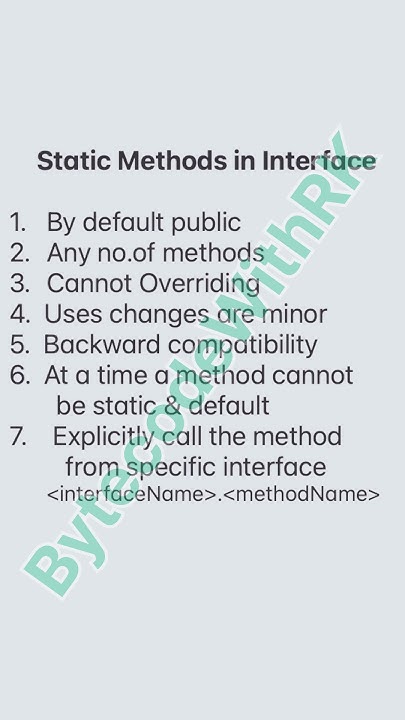 Java8 Featuresstatic Methods In Interface Part4 Shorts Youtubeshorts Trending Java Java8