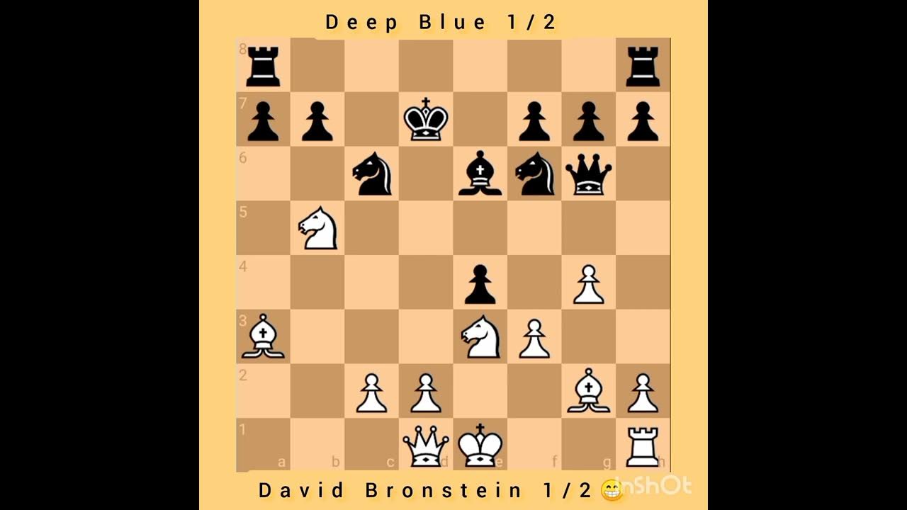 David Bronstein vs Deep Blue ( Computer) 1996 #chess #chessgame - YouTube